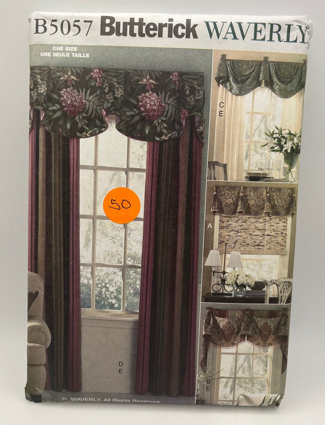 Butterick Waverly Pattern B5057 Five Window Treatments UNCUT FF - Etsy