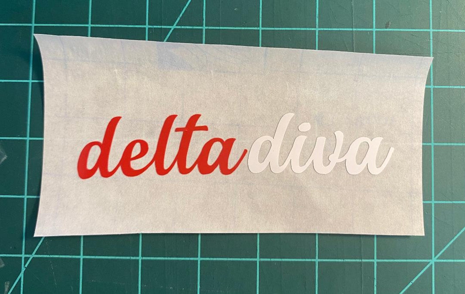 Delta Diva Car Mirror Decal - Etsy