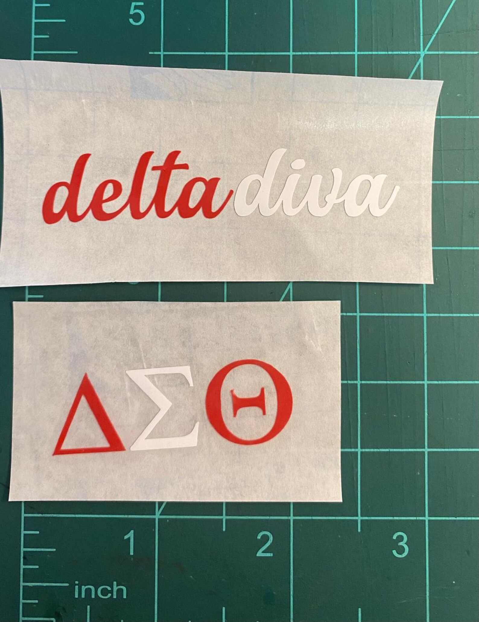 Delta Diva Car Mirror Decal - Etsy