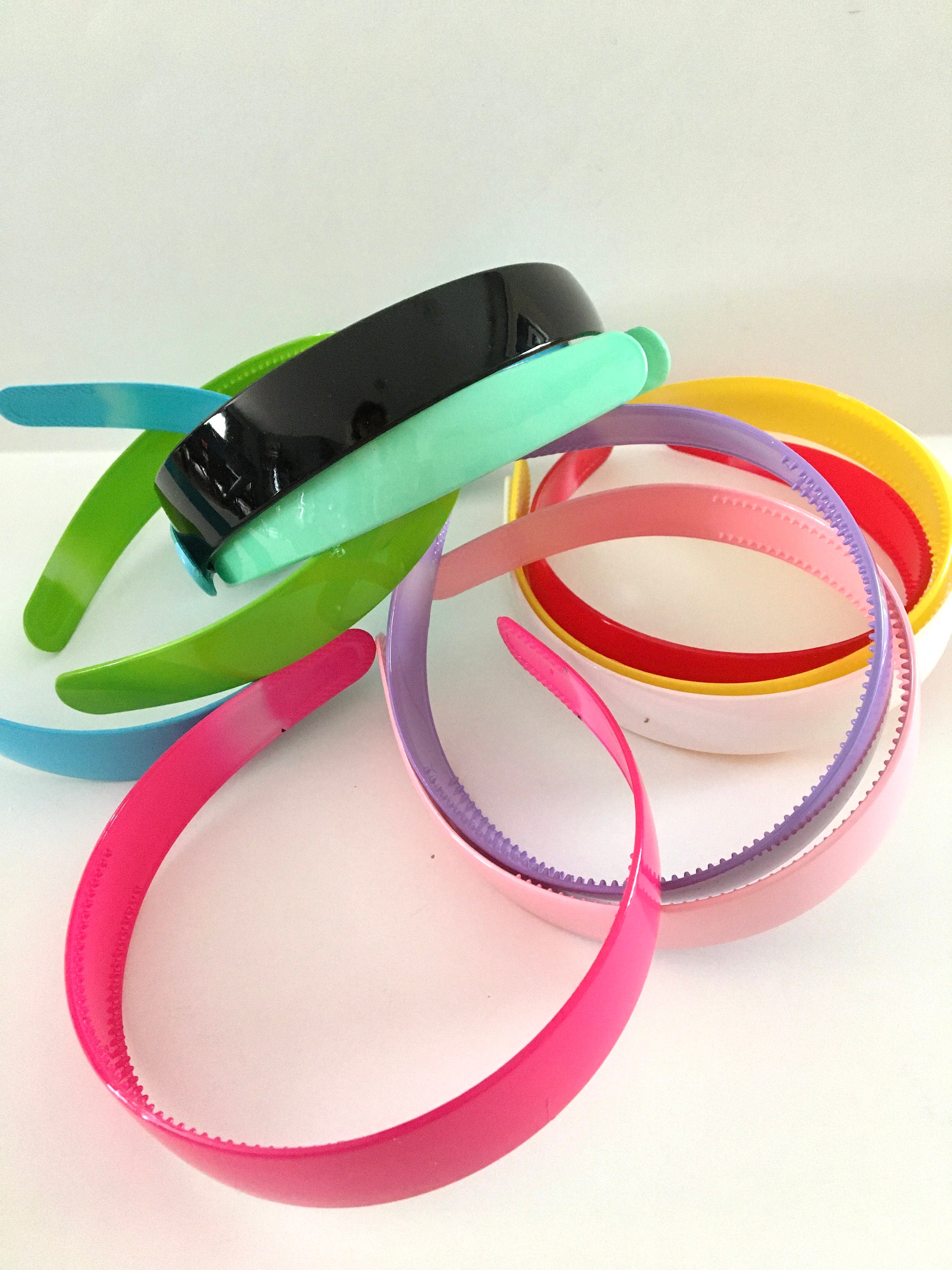 Colored Headbandsplastic Headbandblank Headbandteeth Women - Etsy