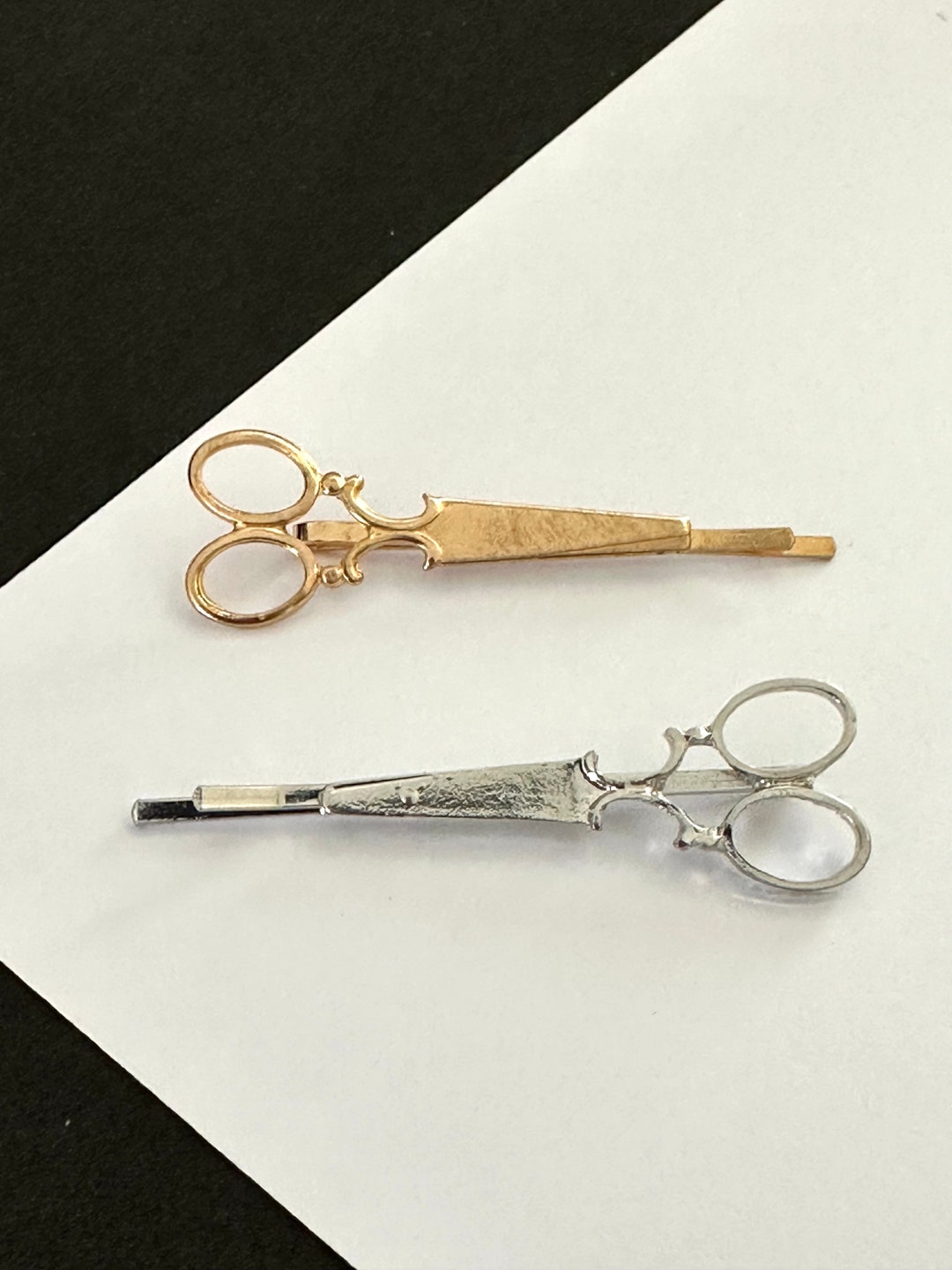 Scissors Bobby Pin,scissors Clips,girl Hair Clips,gold Bobby Pin Clips ...