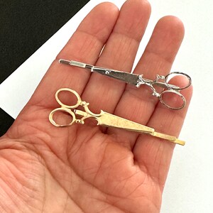 Scissors Bobby Pin,scissors Clips,girl Hair Clips,gold Bobby Pin Clips ...