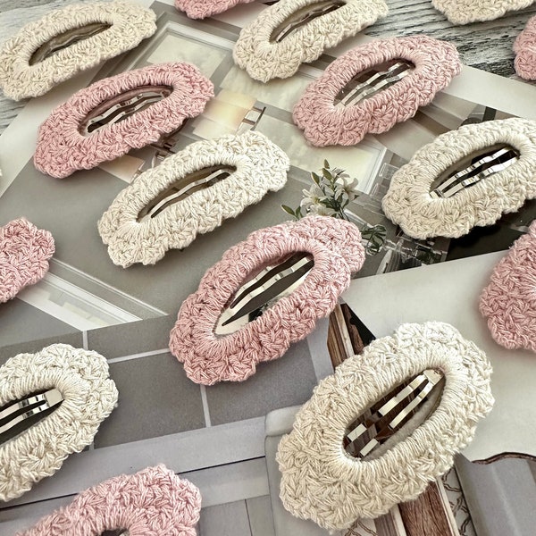 Crocheted Hair Clips - Etsy