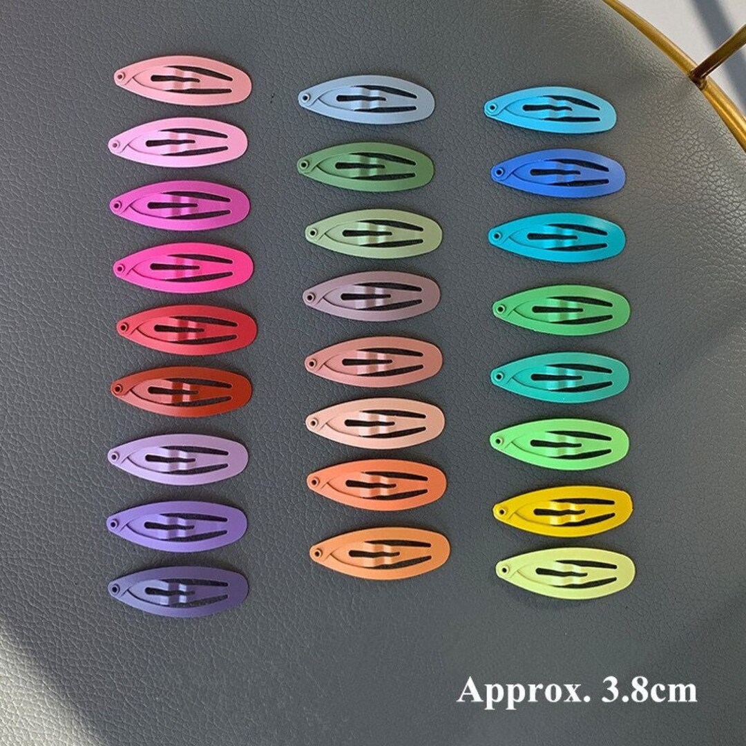 25 Pcs,snap Clips,colored Snap Clips,hair Clips,girl Snap Clip,baby ...