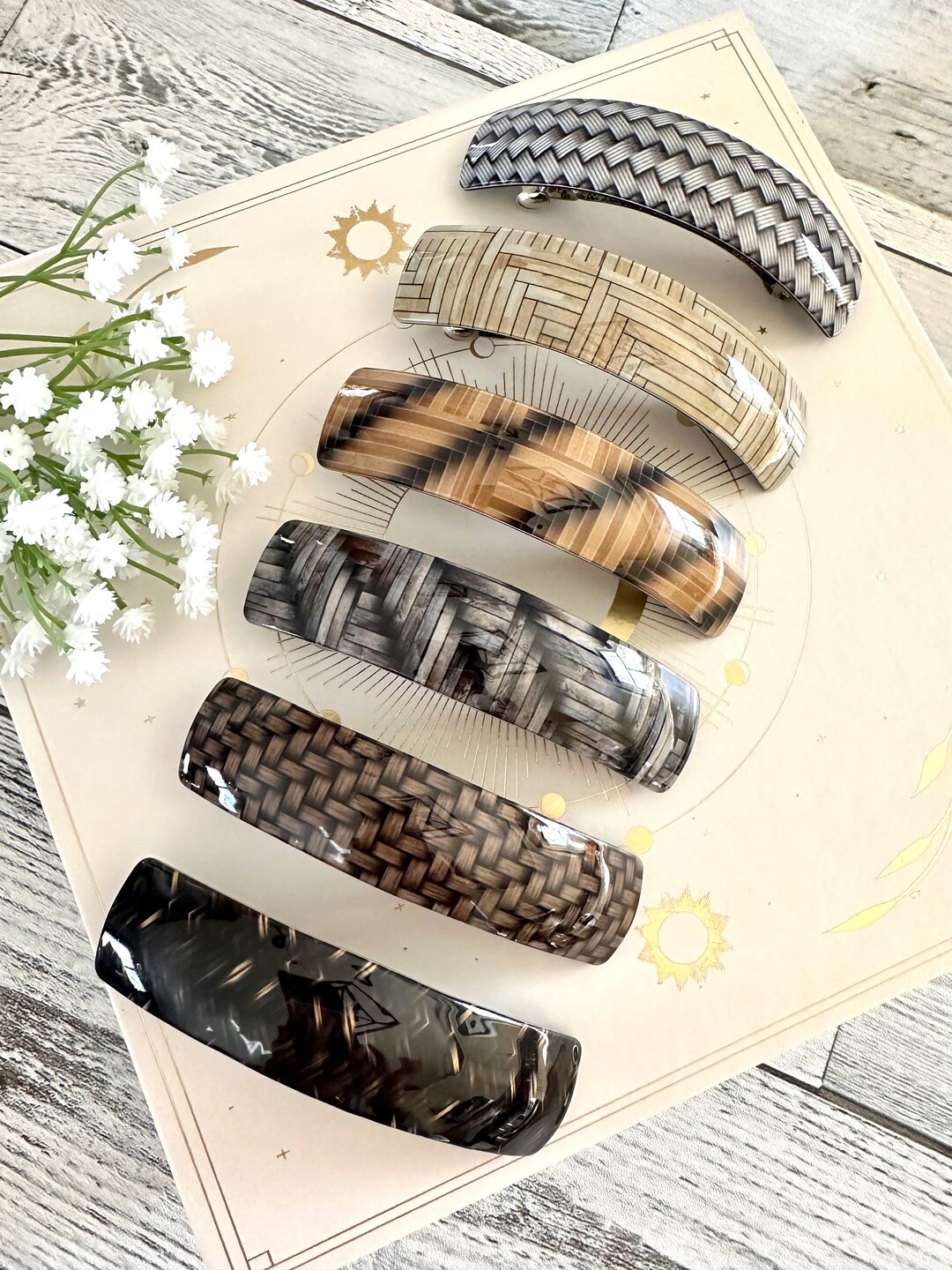 Women Barrette,french Barrettes,acetate Barrette Clip,adult French ...