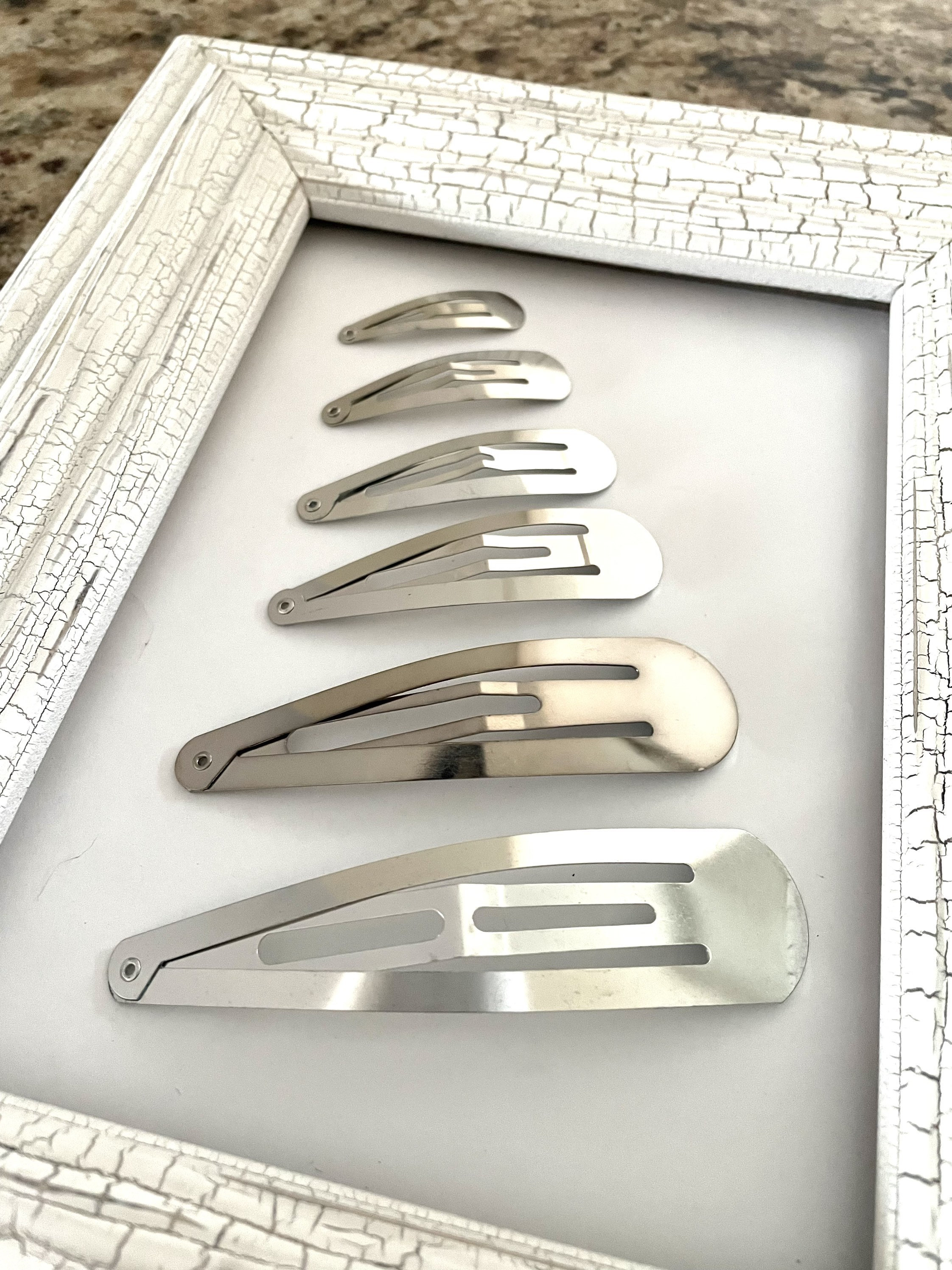 10 Pcs,silver Snap Clips,snap Clips,snap Clip,big Snap Clip,baby Snaps ...