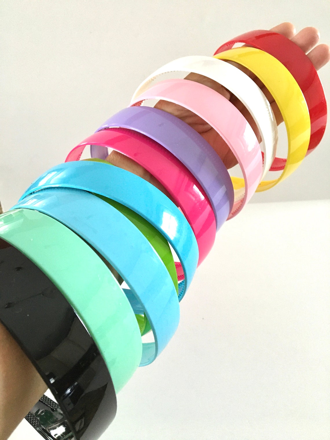 Colored Headbandsplastic Headbandblank Headbandteeth Women - Etsy