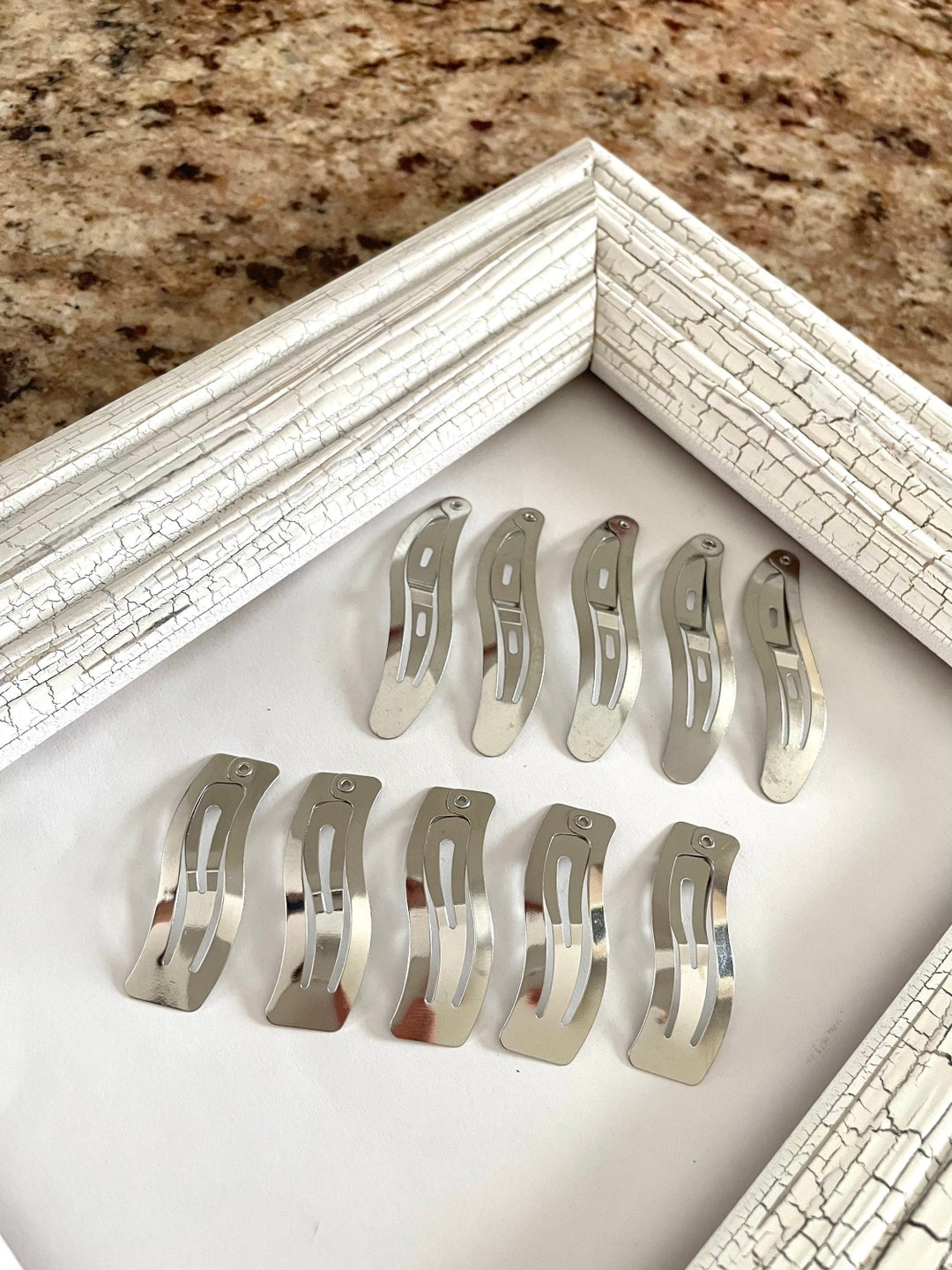 10 Pcs,snap Clips,blank Snap Clips,curvy Snap Clip,small Snap Clip,baby ...