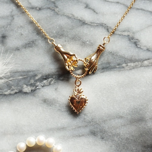 Sacred Heart Necklace Gold Rosary Necklace Virgin Mary - Etsy