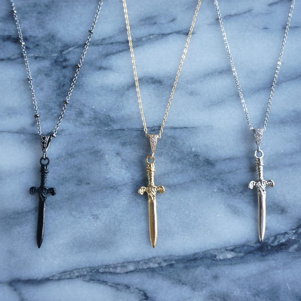 Dagger Necklace - Etsy