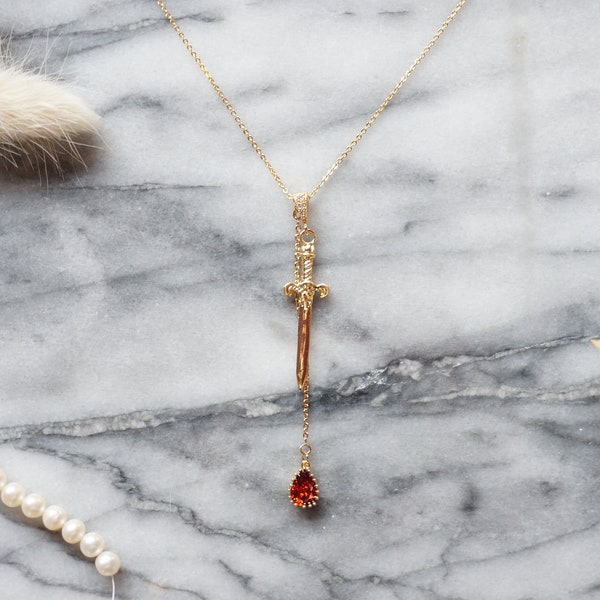 Sword Necklace - Etsy