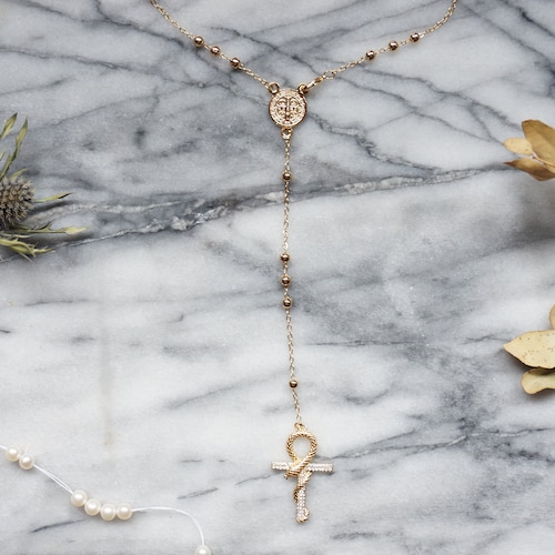 Ankh Cross Necklace 14K Gold Filled Chain Eternal Ankh - Etsy Canada