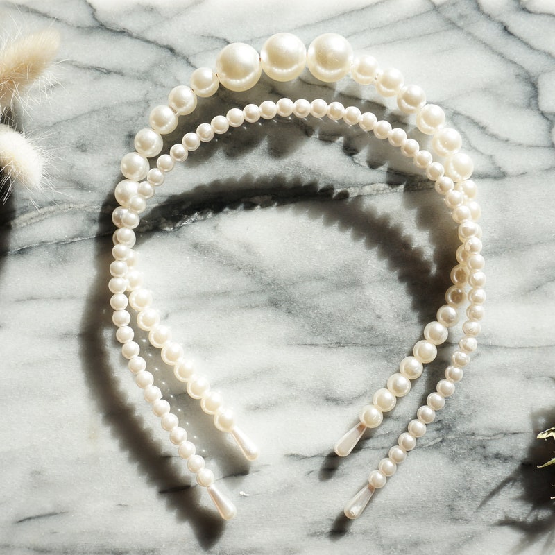 Pearl Headband - Etsy