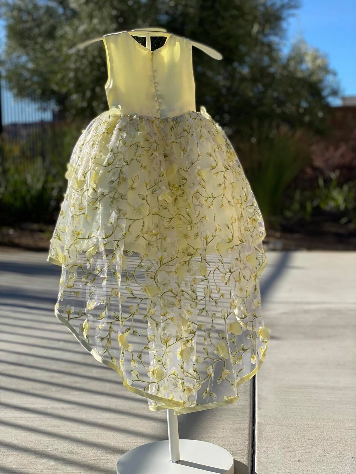 Girls/toddler Princess Yellow Floral Dress - Etsy