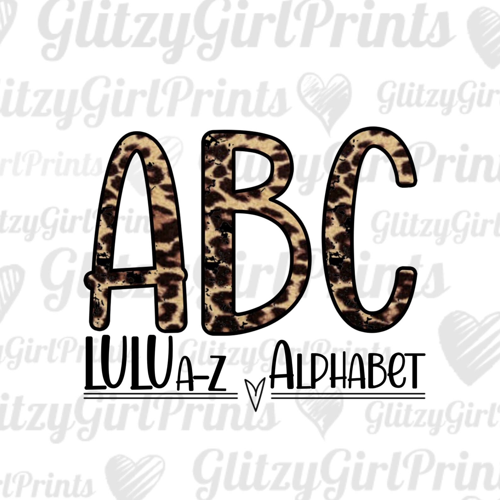 LuLu Alphabet-PNG-Instant download-Sublimation | Etsy