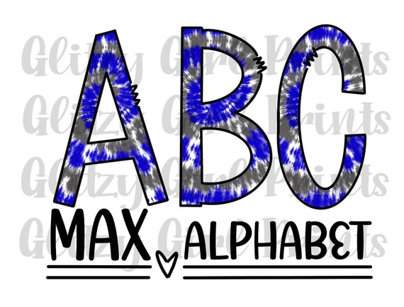 MAX Alphabet Png-instant Download-sublimation | Etsy