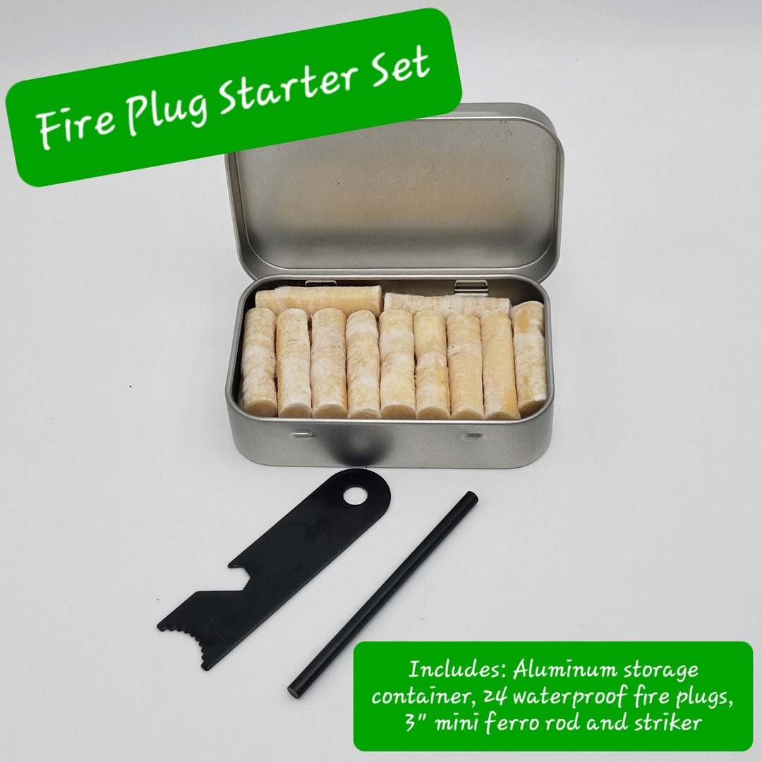 Fire Plug Fire Starter Set Camping Backpacking - Etsy