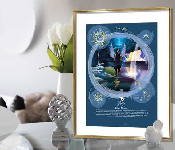 Poster A3 VERSEAU Astrological Sign - Etsy UK