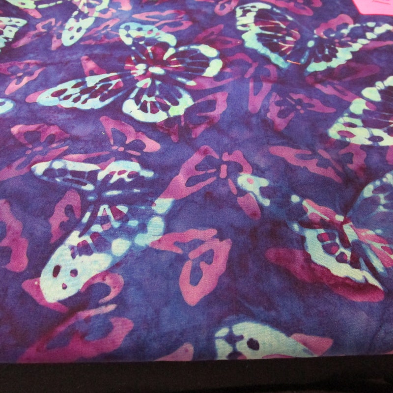 Purple Batik Fabric - Etsy