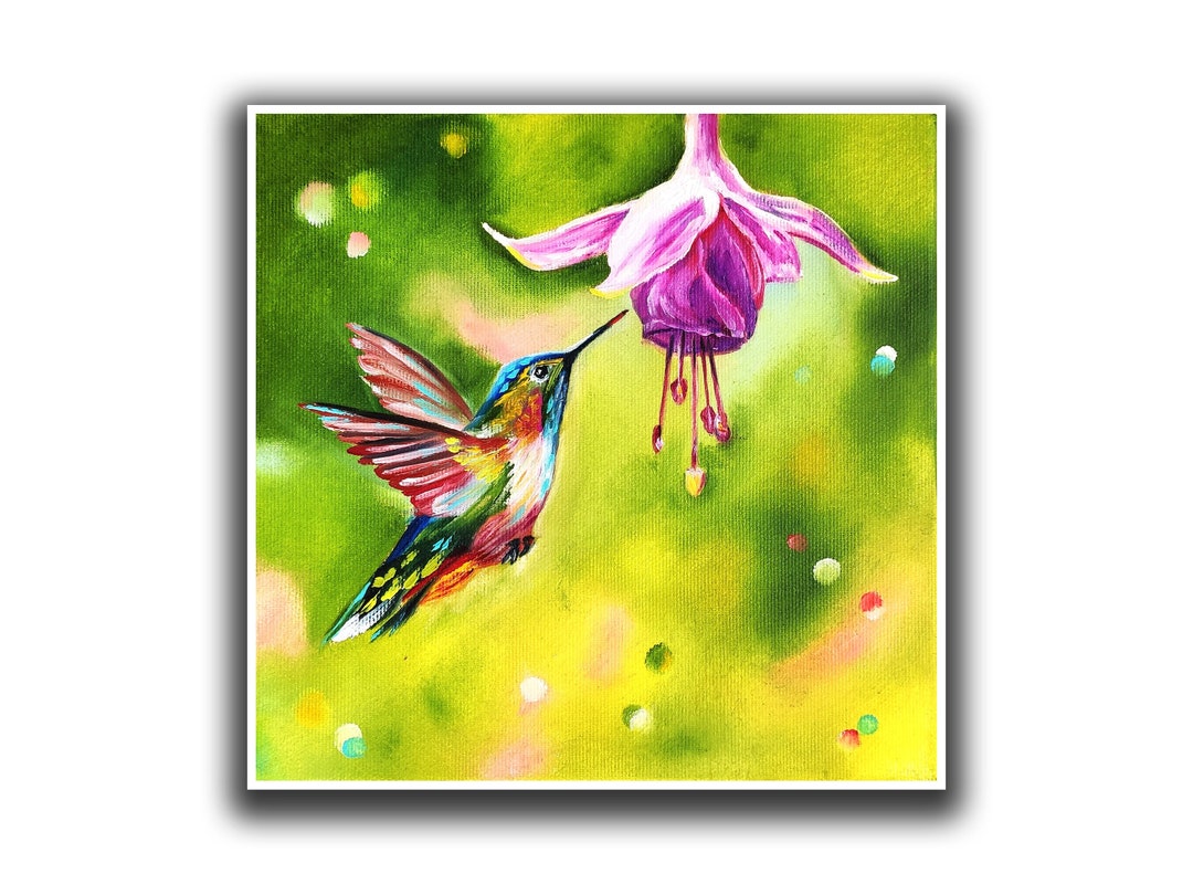 Hummingbird Printable Art Hummingbird Wall Art Bird in Fly and - Etsy