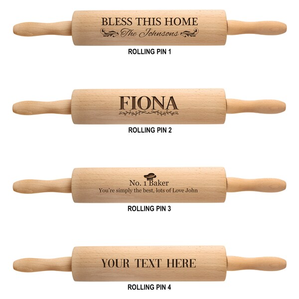 Engraved Rolling Pin - Etsy