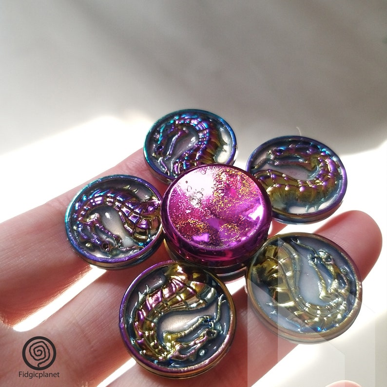 Metal Fidget Spinner Luminous Dragons - Etsy Hong Kong