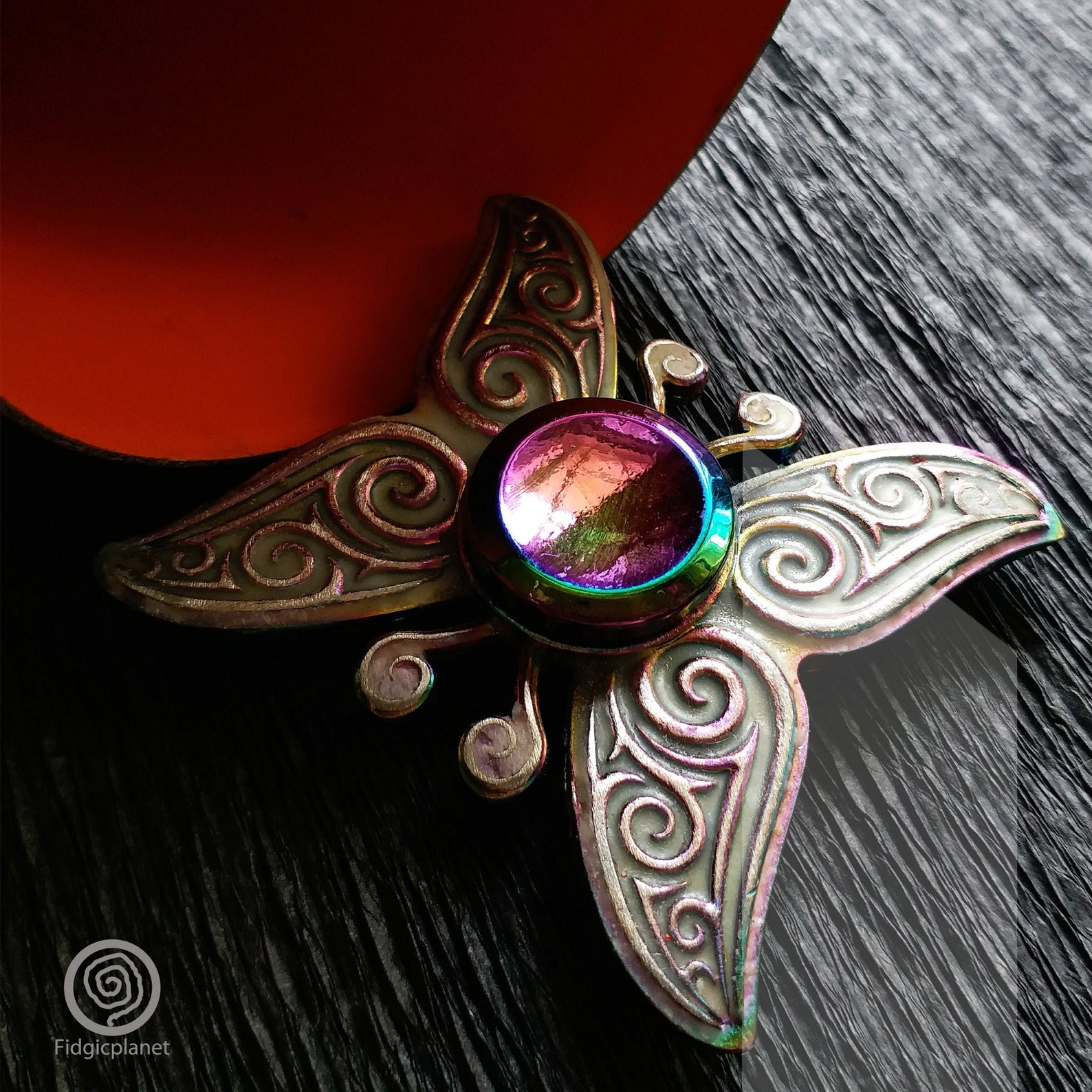 Metal Fidget Spinner Luminous Butterfly - Etsy