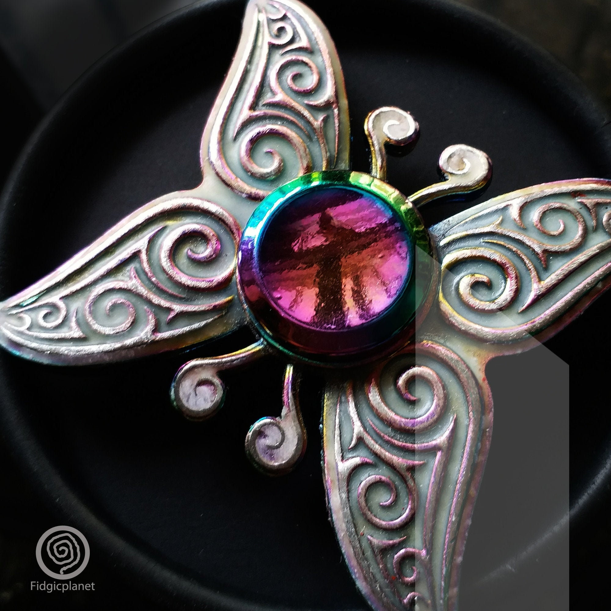 Metal Fidget Spinner Luminous Butterfly - Etsy