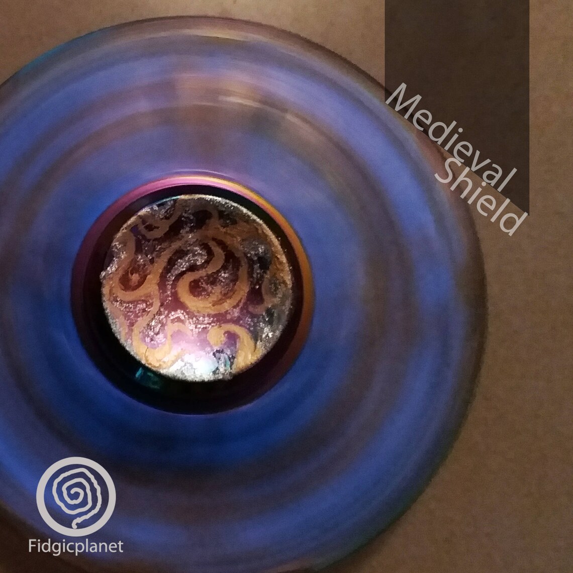 Metal Fidget Spinner Luminous Medieval Shield - Etsy Hong Kong