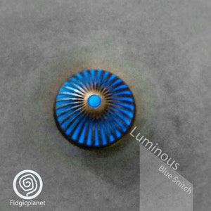 Metal Fidget Spinner Luminous Blue Snitch | Etsy