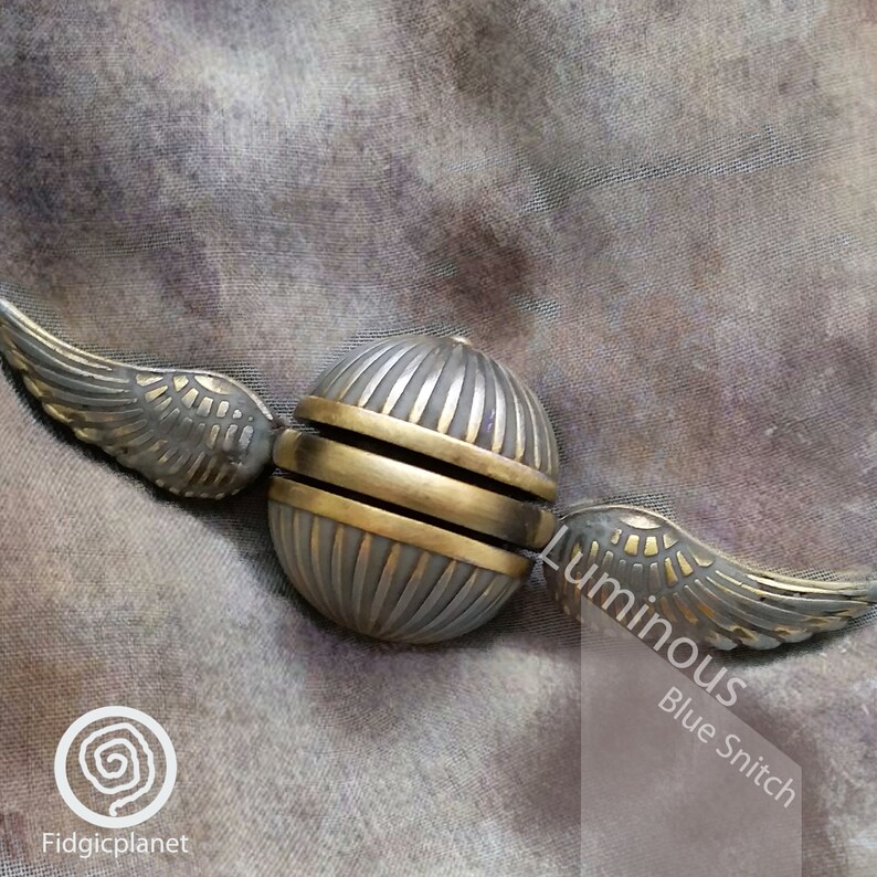 Metal Fidget Spinner Luminous Blue Snitch - Etsy Hong Kong