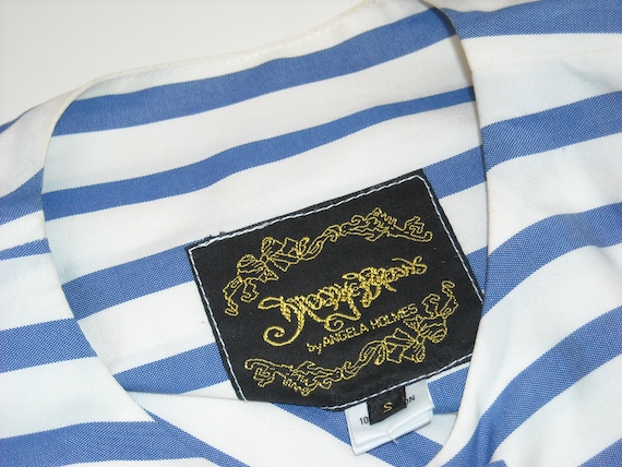 Droopy & Browns Angela Holmes puff shoulder 80s blous… - Gem