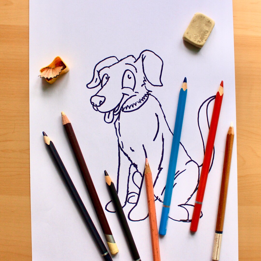 Dog Breeds, Printable Colouring Pack - Etsy