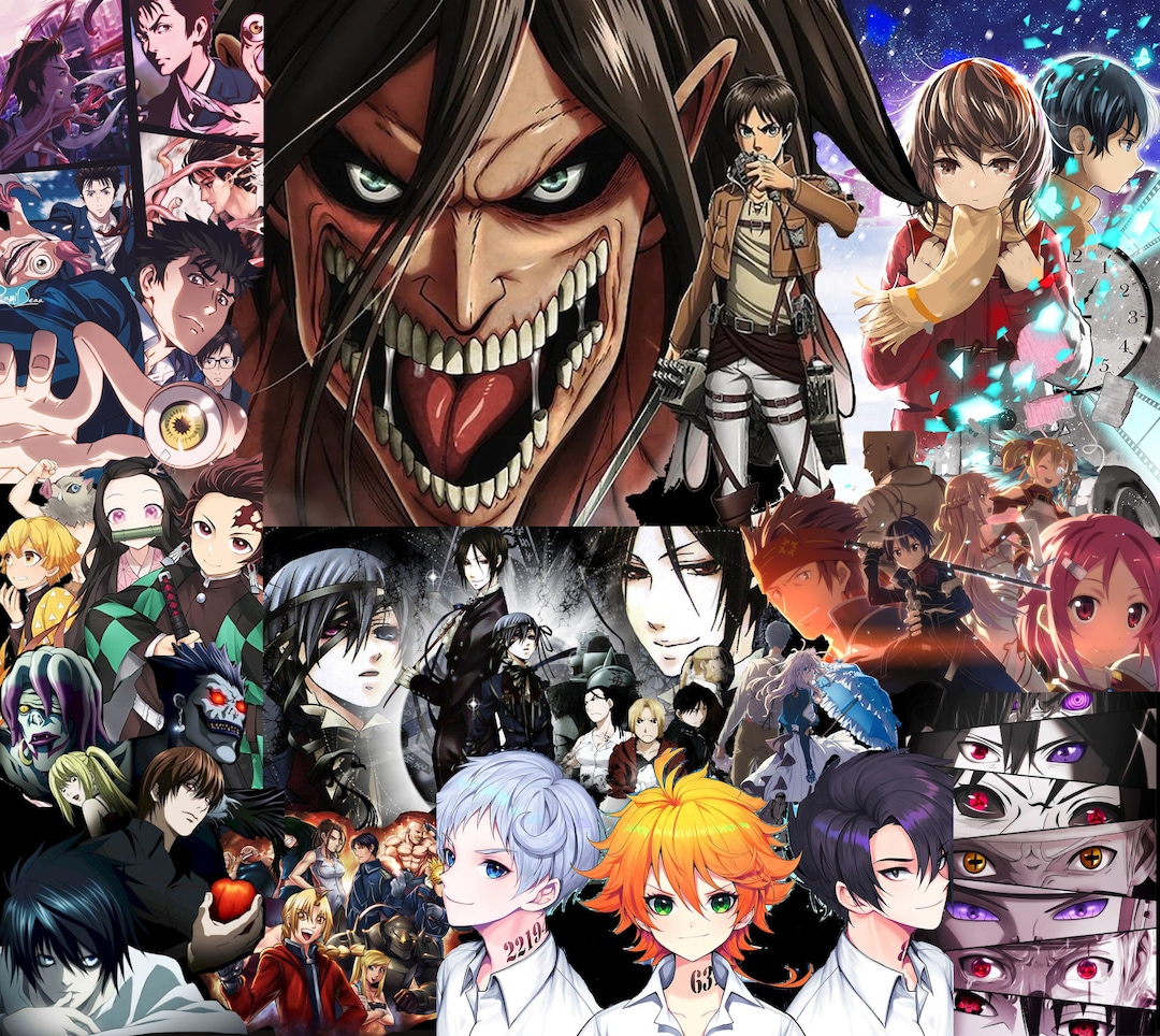Anime Collage Tumbler, 20oz Skinny Tumbler, Png Sublimation - Etsy