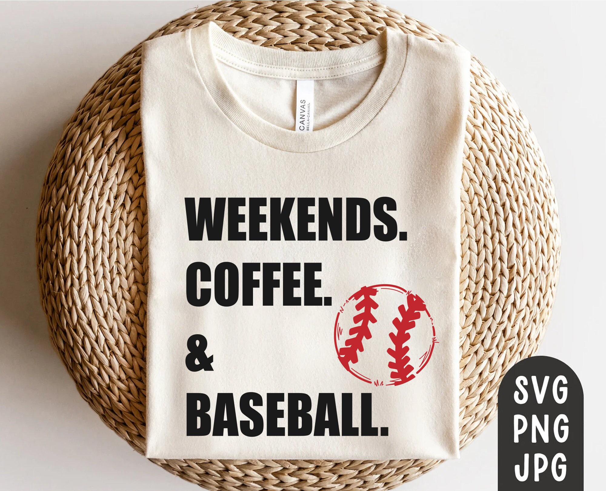 Weekends Coffee and Baseball SVG Baseball Mom Baseball Mama Baseball ...