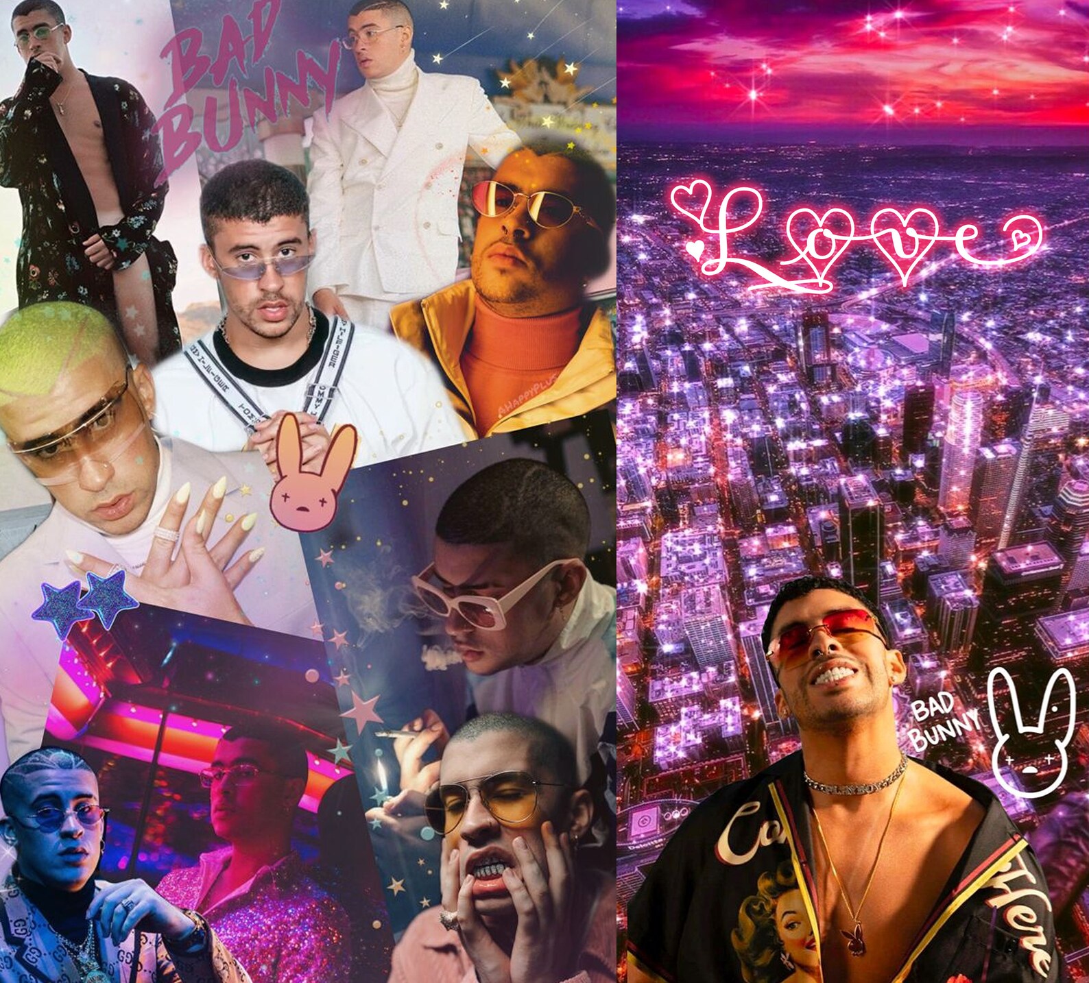 Bad Bunny Collage Tumbler, 20oz Skinny Tumbler, Png Sublimation - Etsy.de