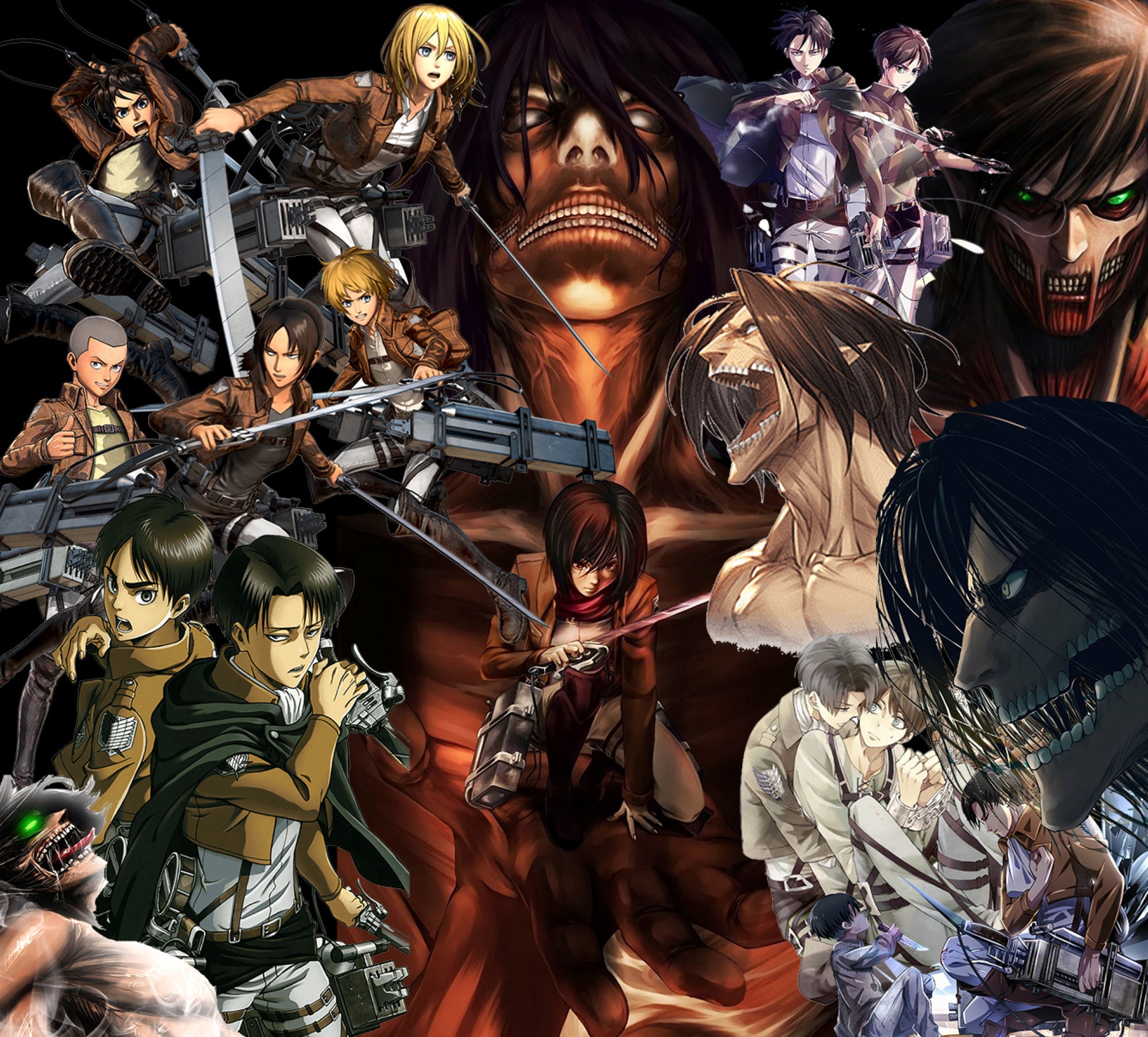 Anime Collage PNG Tumbler Wrap Anime Tumbler, 20oz Skinny Tumbler, Png ...