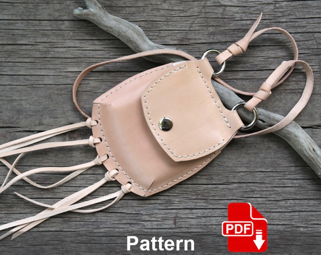 Leather Cute Mini Bag PDF Pattern. Template Small Crossbody Bag ...