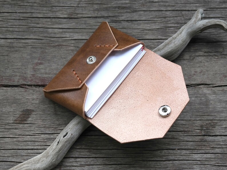Leather Business Card Holder PDF Pattern. Template of Pocket - Etsy