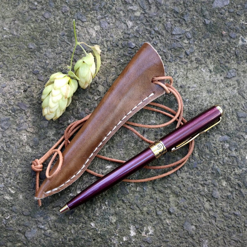Leather pen holder Pattern. Pencil case PDF Template. Pen | Etsy