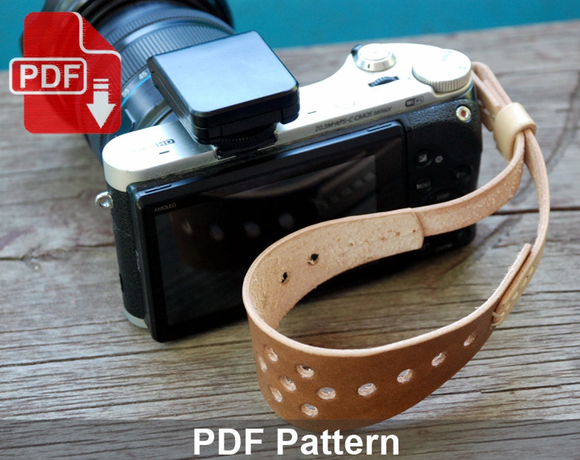 Camera Hand Strap. Mirrorless Camera Strap Template. Pdf - Etsy