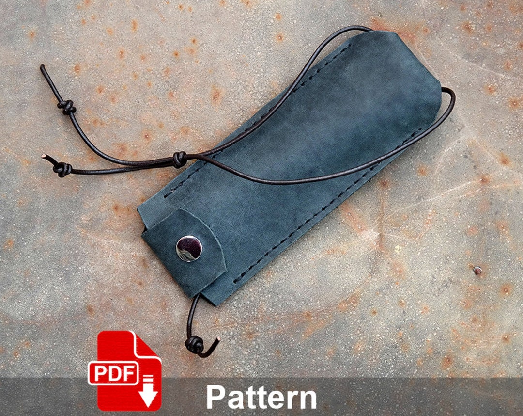 Leather Key Holder PDF Pattern. Leather Key Pouch for Long Key. Leather ...