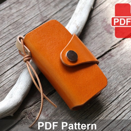 Leather Key Holder PDF Pattern. Leather Key Pouch. Keys Cover. - Etsy