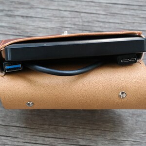 Leather Case for External HDD. Leather PDF Pattern. Hard Disk Holder ...