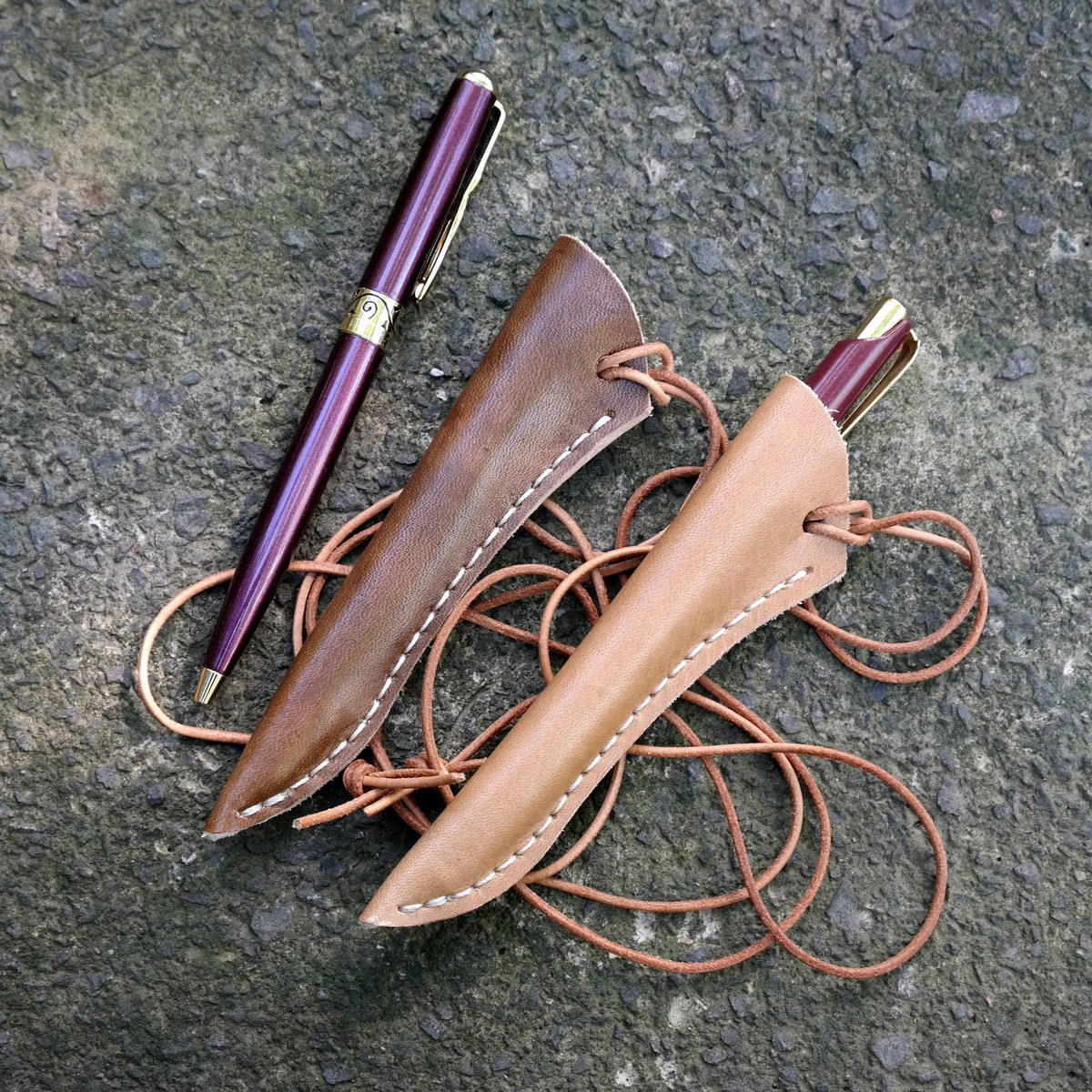 Leather pen holder Pattern. Pencil case PDF Template. Pen | Etsy