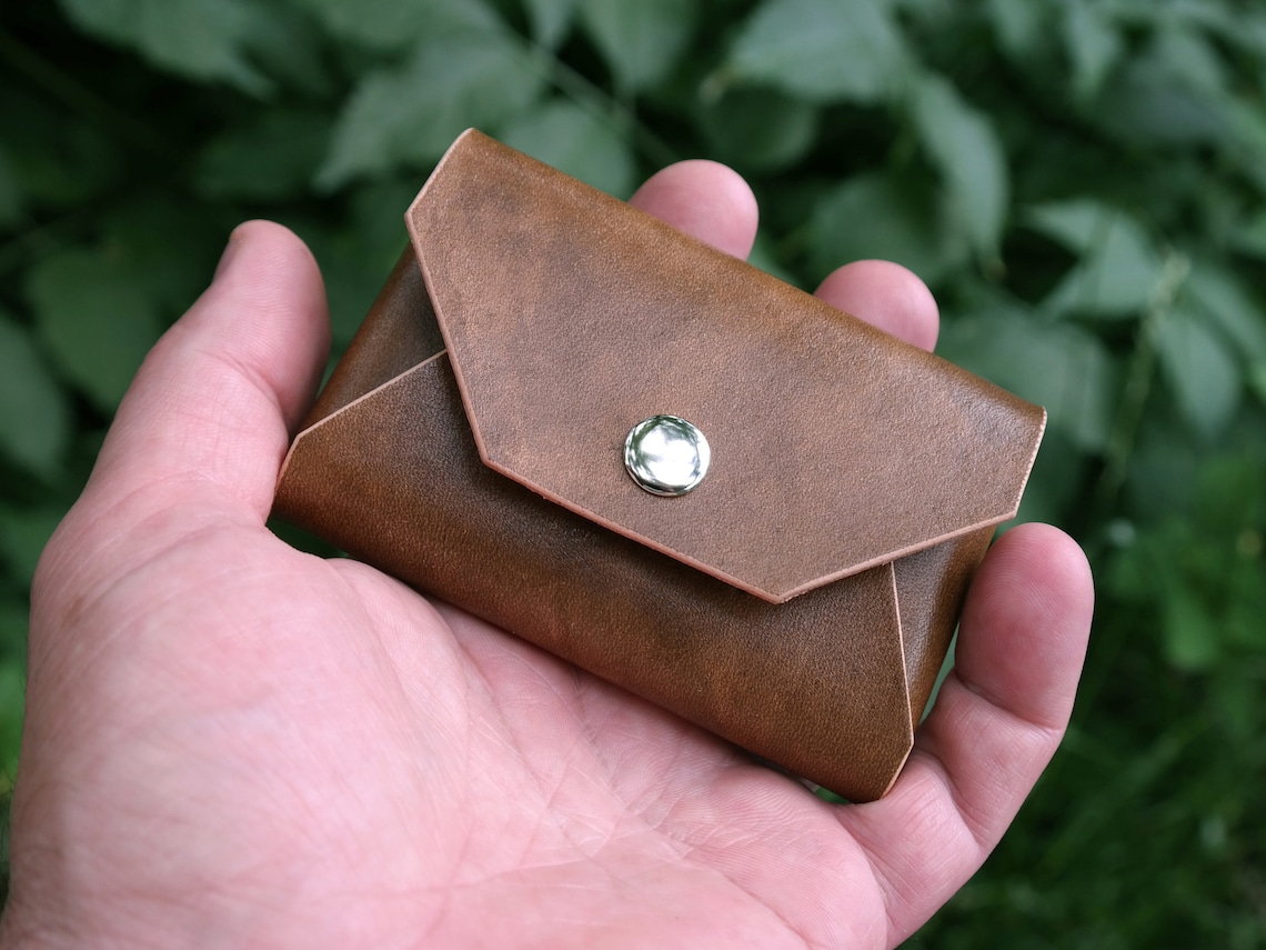 Leather Business Card Holder PDF Pattern. Template of Pocket - Etsy
