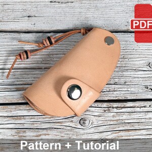Leather Key Holder PDF Pattern. Leather Key Pouch. Key Bag. | Etsy