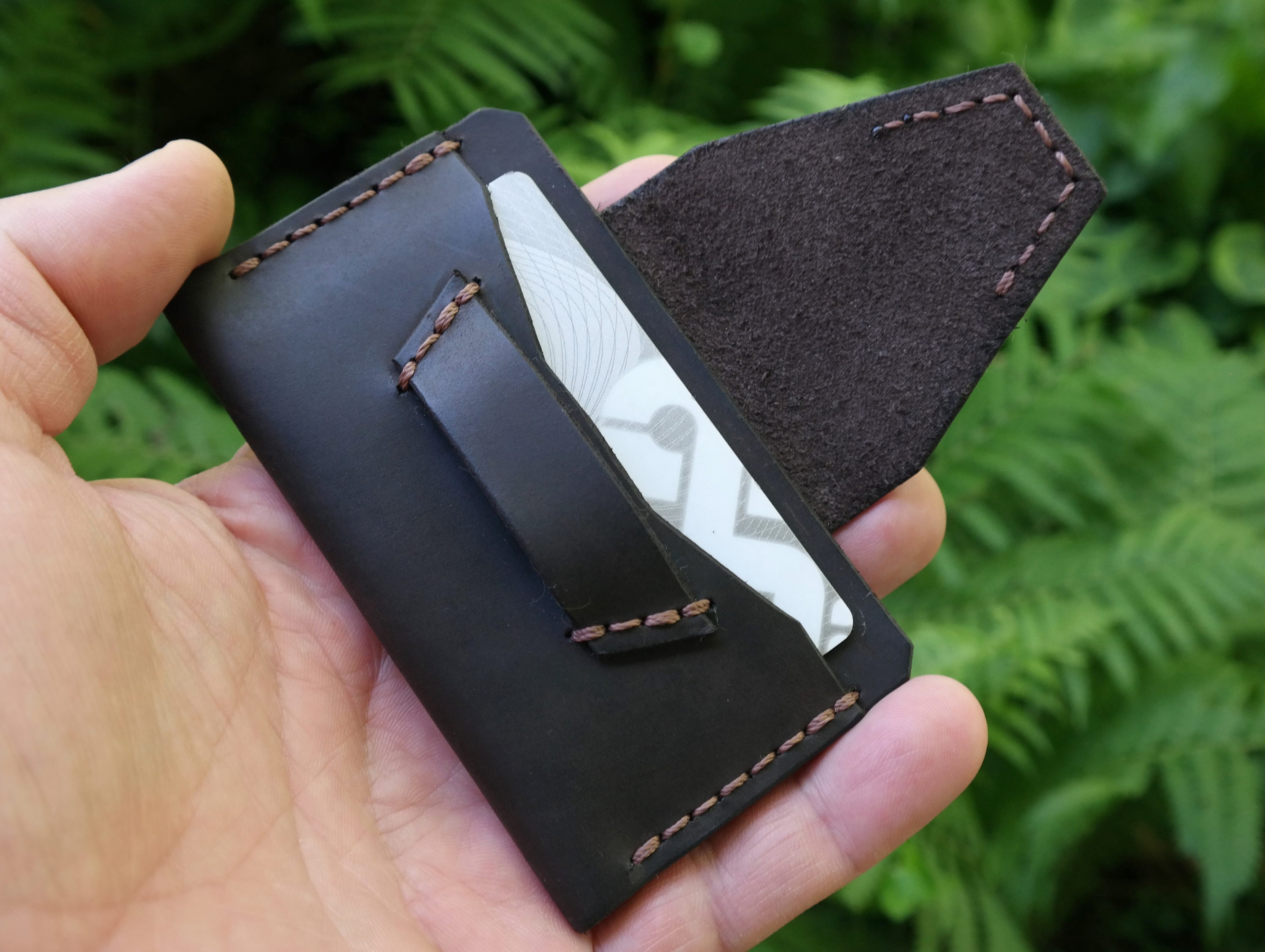 Leather Card Holder PDF Pattern. Template of Pocket Mini - Etsy