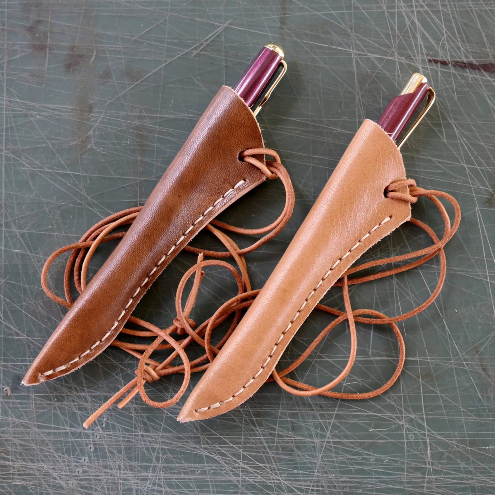 Leather pen holder Pattern. Pencil case PDF Template. Pen | Etsy