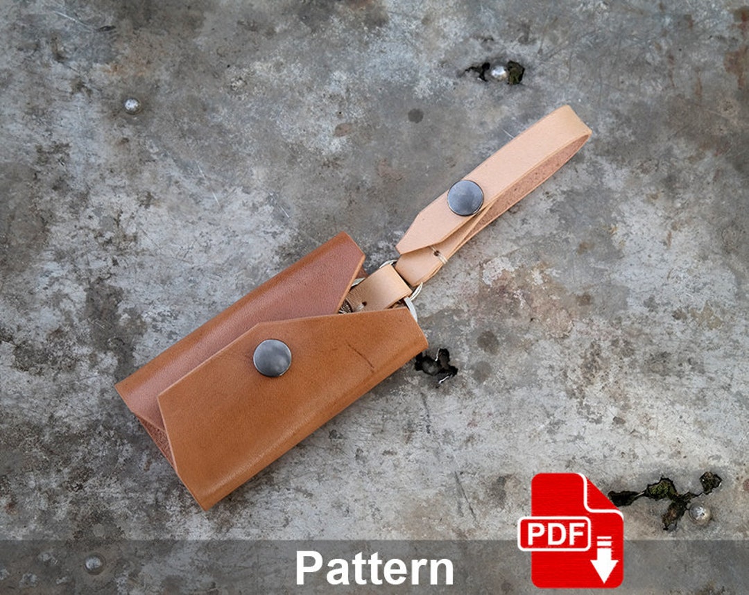 Leather Key Holder PDF Pattern. Leather Key Pouch. Key Bag. Keys Cover ...